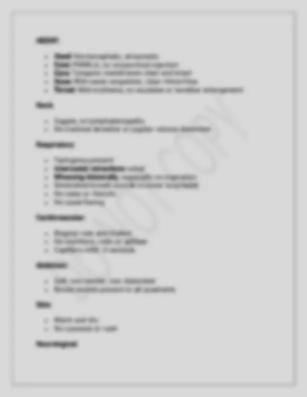 Pediatric Respiratory Assessment: Case Study of Cough and Dyspnea in a ...