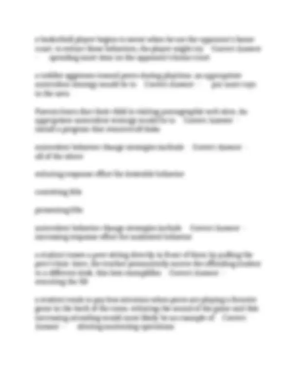 BDS Modules G.1-G.5: Behavior Analysis Questions and Answers | Exams ...