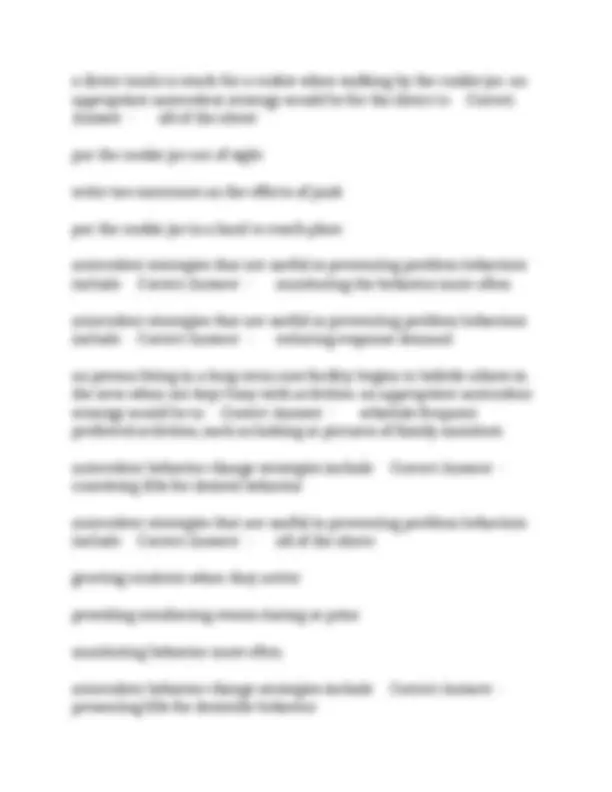 BDS Modules G.1-G.5: Behavior Analysis Questions and Answers | Exams ...