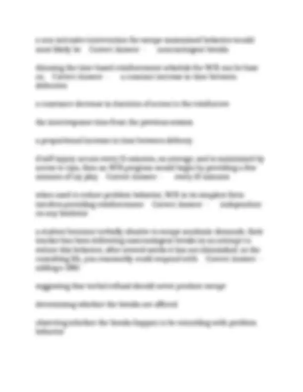 BDS Modules G.1-G.5: Behavior Analysis Questions and Answers | Exams ...