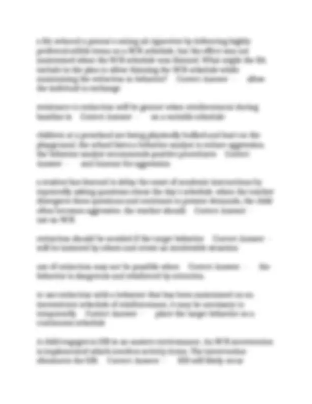 BDS Modules G.1-G.5: Behavior Analysis Questions and Answers | Exams ...