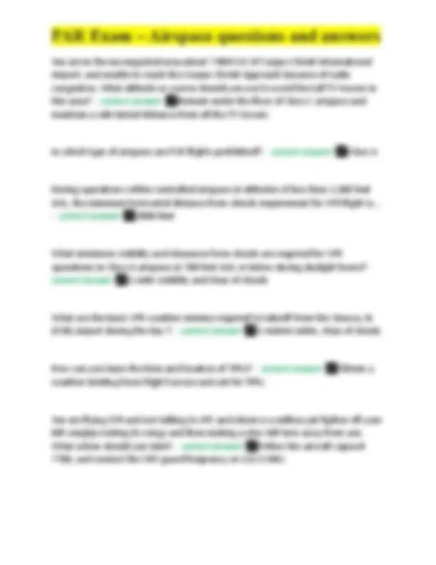 Pilot Airspace Exam Questions and Answers | Exams Parallel Computing ...