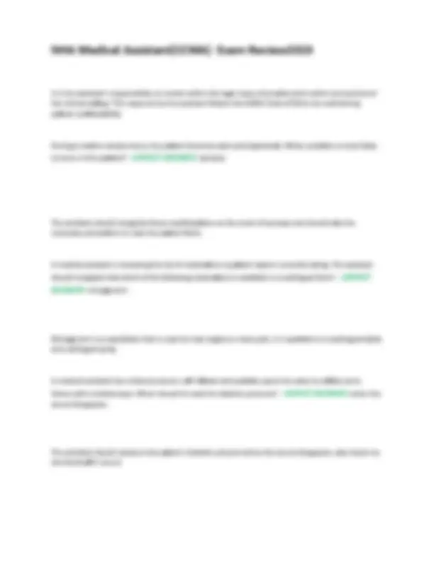 NHA Medical Assistant (CCMA) Exam Review: Practice Questions and ...