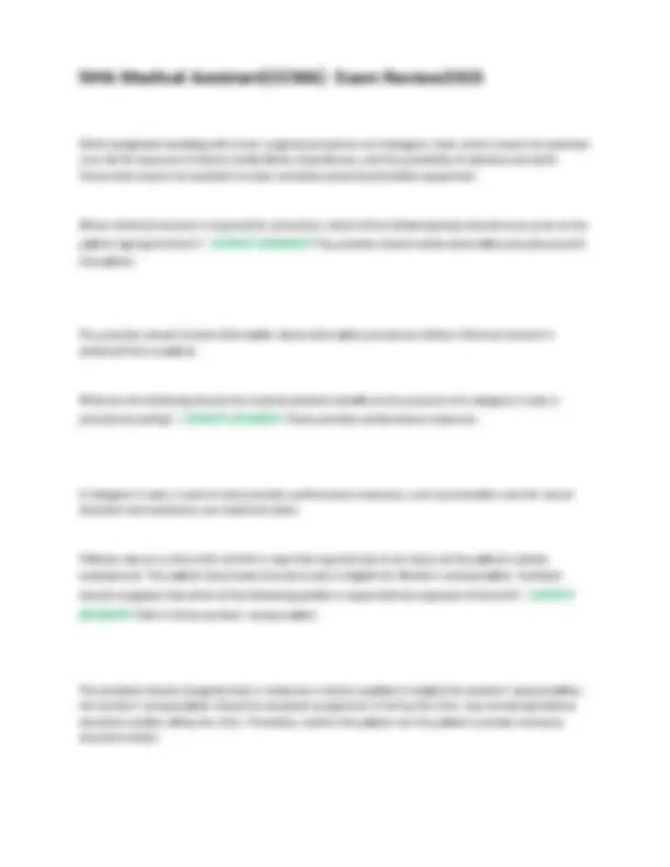 NHA Medical Assistant (CCMA) Exam Review: Practice Questions and ...