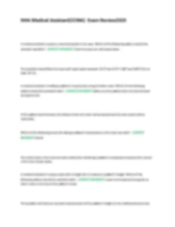 NHA Medical Assistant (CCMA) Exam Review: Practice Questions and ...