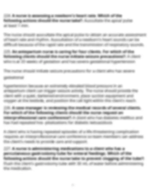 ATI COMP B, RN COMPREHENSIVE ONLINE PRACTICE 2023 B REVISION PAST PAPER QUESTIONS WITH ACC ...