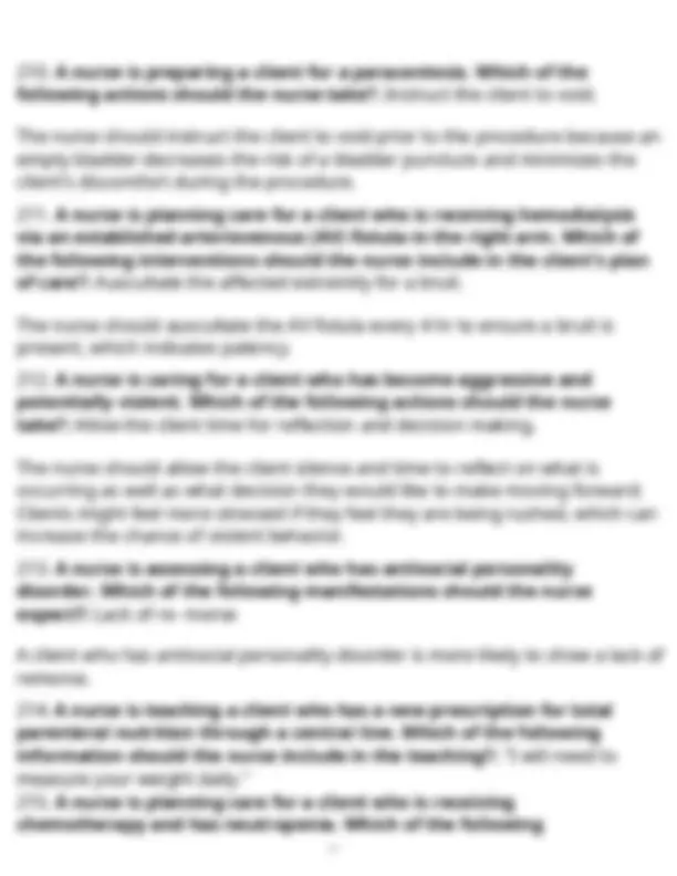 ATI COMP B, RN COMPREHENSIVE ONLINE PRACTICE 2023 B REVISION PAST PAPER QUESTIONS WITH ACC ...