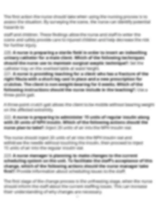 ATI COMP B, RN COMPREHENSIVE ONLINE PRACTICE 2023 B REVISION PAST PAPER QUESTIONS WITH ACC ...