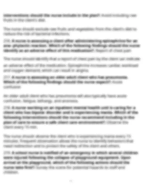 ATI COMP B, RN COMPREHENSIVE ONLINE PRACTICE 2023 B REVISION PAST PAPER QUESTIONS WITH ACC ...