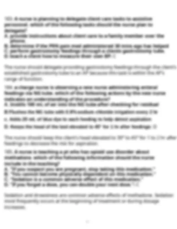 ATI COMP B, RN COMPREHENSIVE ONLINE PRACTICE 2023 B REVISION PAST PAPER ...