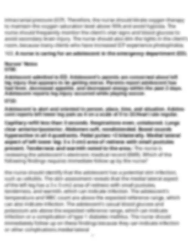 ATI COMP B, RN COMPREHENSIVE ONLINE PRACTICE 2023 B REVISION PAST PAPER QUESTIONS WITH ACC ...