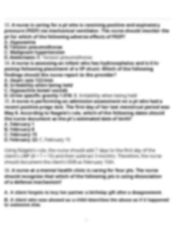 ATI COMP B, RN COMPREHENSIVE ONLINE PRACTICE 2023 B REVISION PAST PAPER QUESTIONS WITH ACC ...