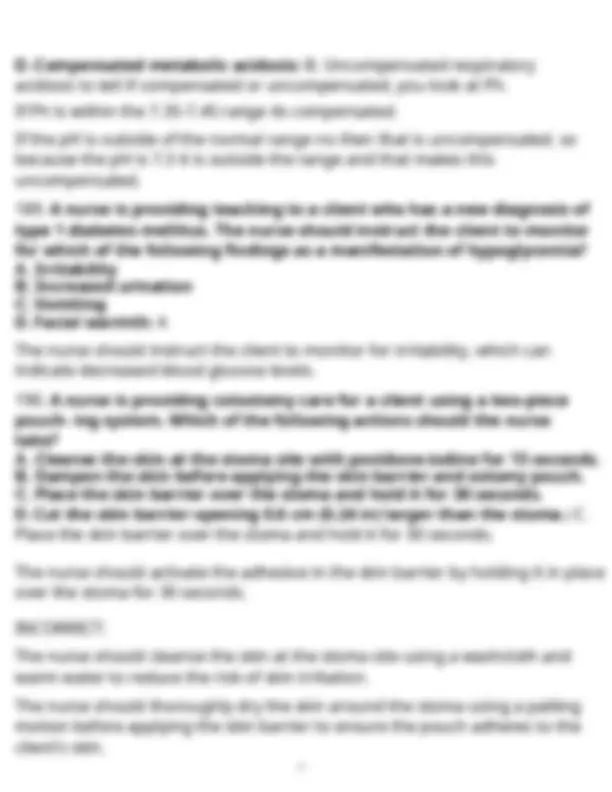 ATI COMP B, RN COMPREHENSIVE ONLINE PRACTICE 2023 B REVISION PAST PAPER QUESTIONS WITH ACC ...