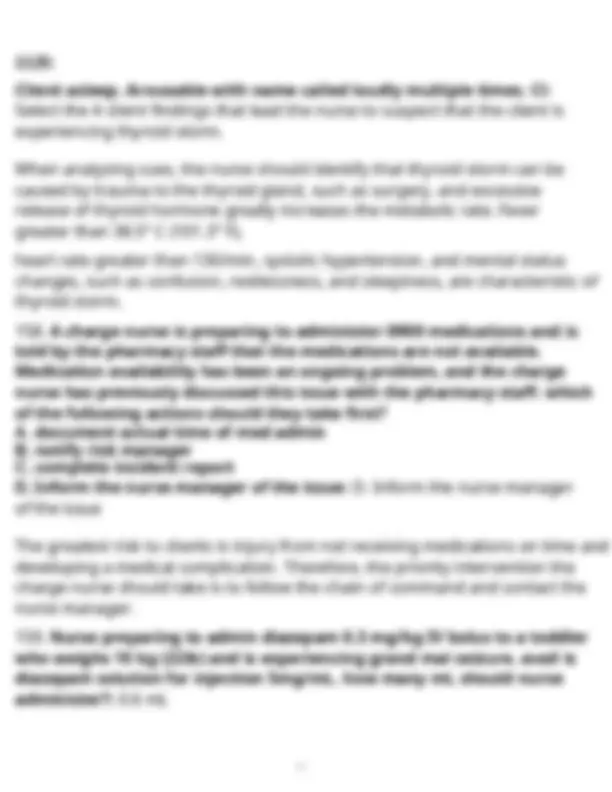 ATI COMP B, RN COMPREHENSIVE ONLINE PRACTICE 2023 B REVISION PAST PAPER QUESTIONS WITH ACC ...