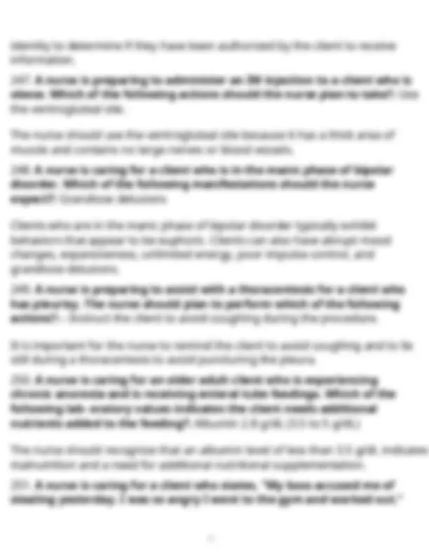 ATI COMP B, RN COMPREHENSIVE ONLINE PRACTICE 2023 B REVISION PAST PAPER QUESTIONS WITH ACC ...