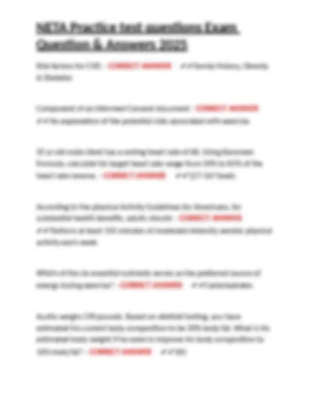 NETA Practice test questions Exam Question & Answers 2025 | Exams ...