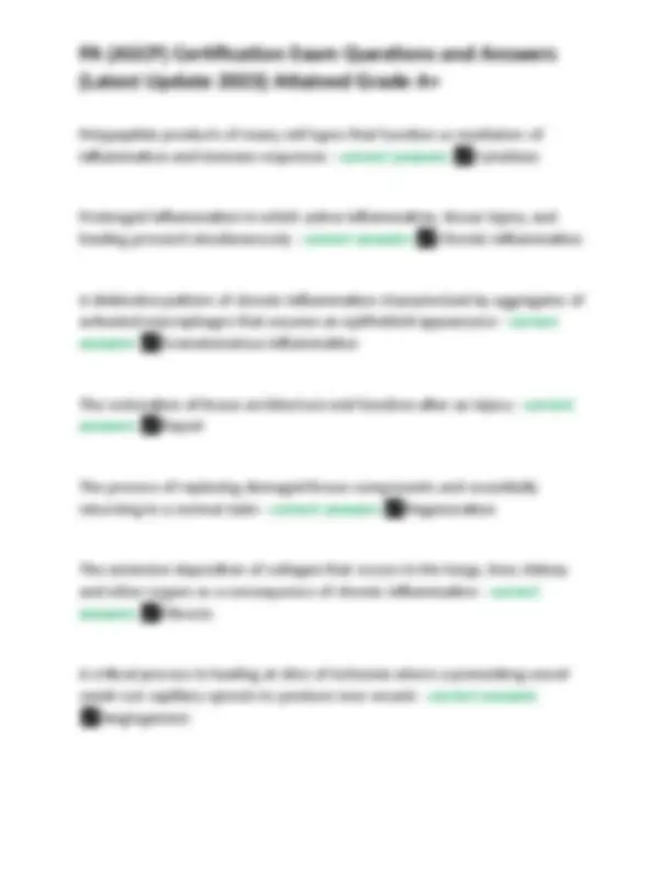 PA (ASCP) Certification Exam Questions and Answers (Latest Update 2023 ...