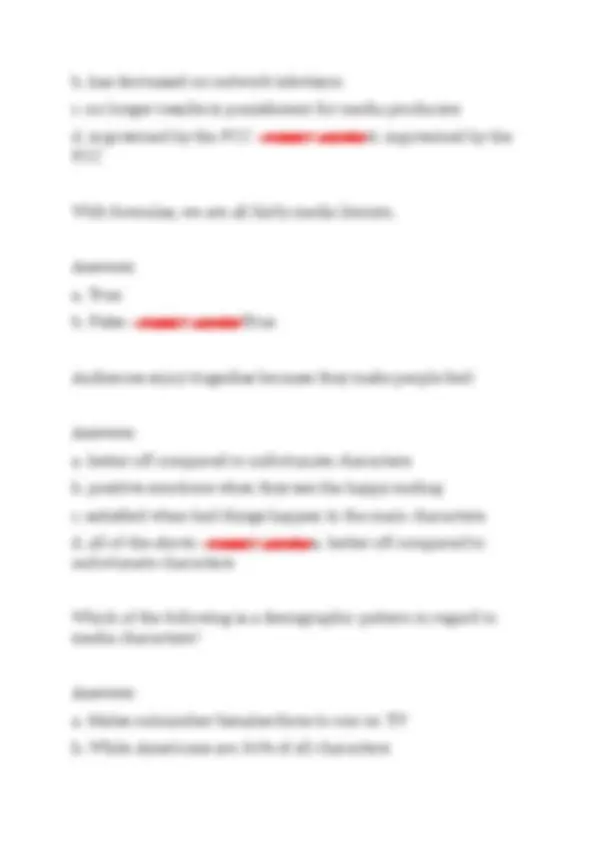 COMM 1233 MIDTERM REVIEW -CHAPTER 1-10 LATEST EXAM 2025 WITH QUESTIONS ...