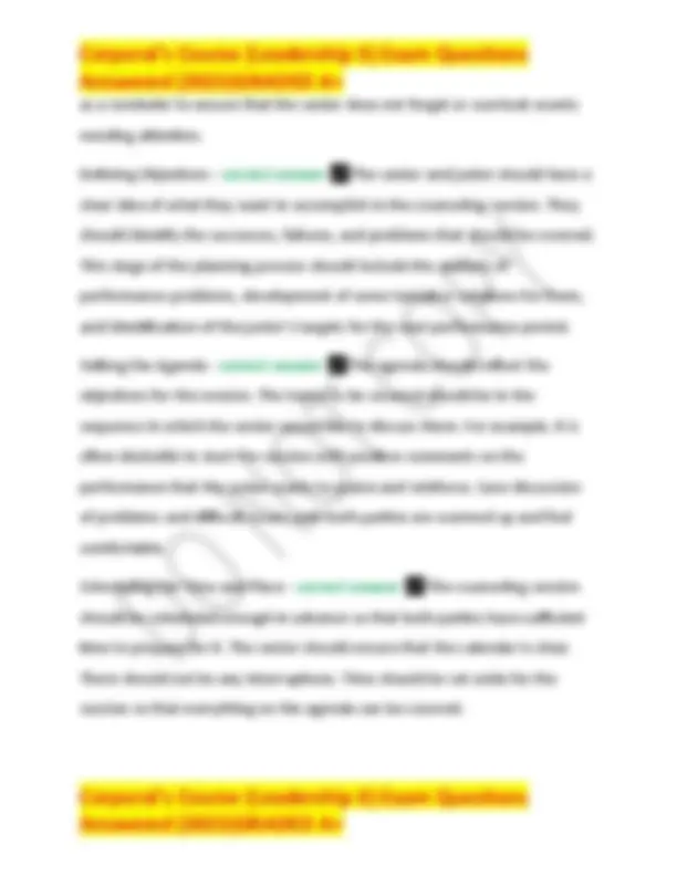 Marine Corps Leadership Exam: Coaching & Development Guide | Exams ...