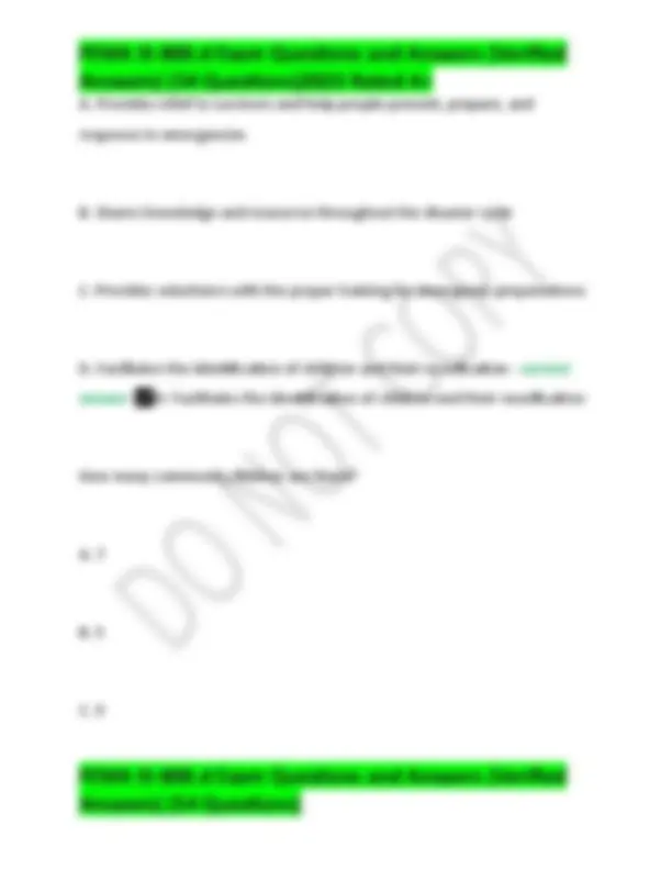 FEMA IS-800.d Exam Questions and Answers: A Comprehensive Guide to ...