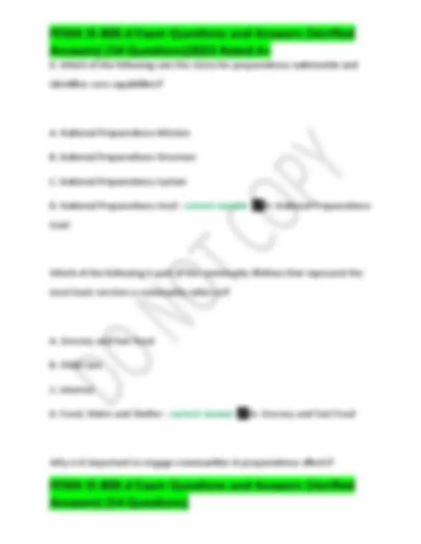 FEMA IS-800.d Exam Questions and Answers: A Comprehensive Guide to ...