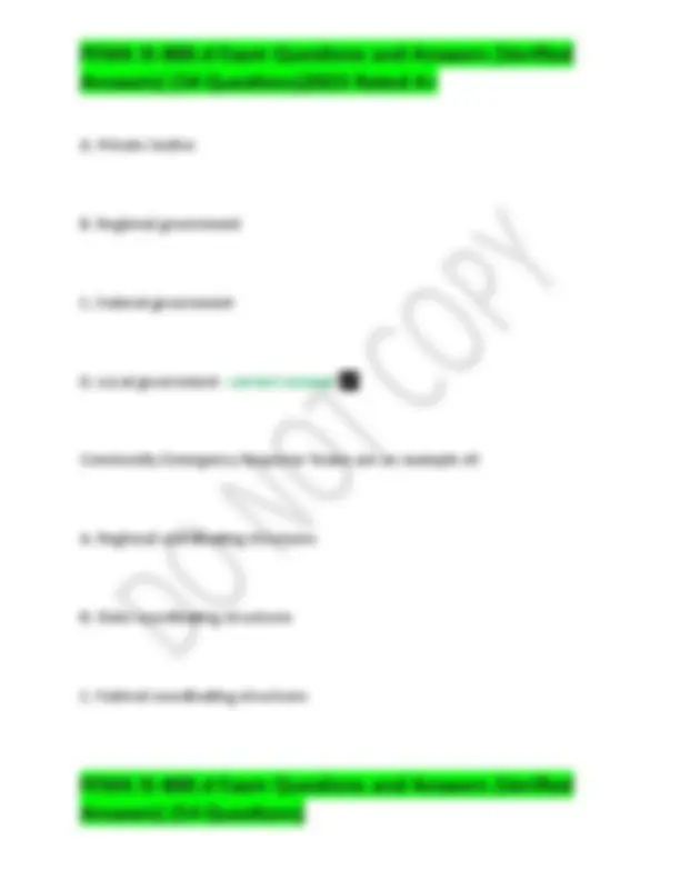 FEMA IS-800.d Exam Questions and Answers: A Comprehensive Guide to ...