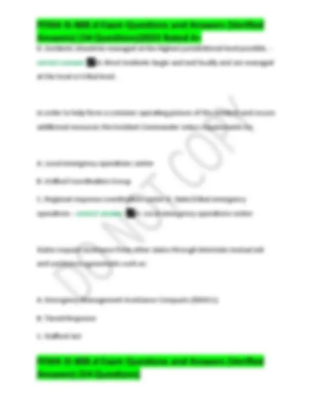 FEMA IS-800.d Exam Questions and Answers: A Comprehensive Guide to ...
