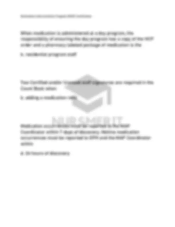 MAP CERTIFICATION TEST LATEST UPATE 2025/2026 MEDICATION ADMINISTRATION ...