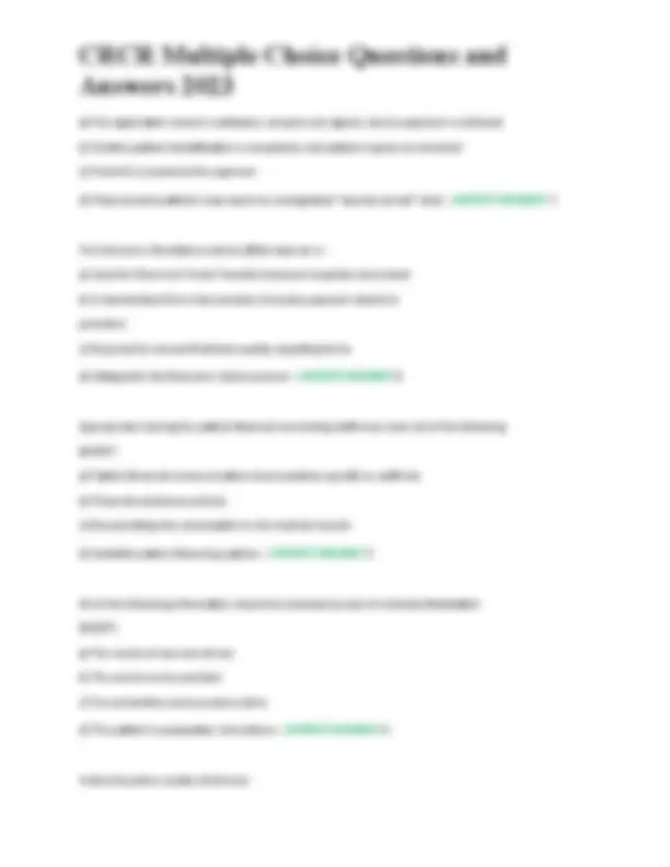 CRCR Multiple Choice Questions and Answers 2023: Healthcare Finance and Compliance | Exams ...