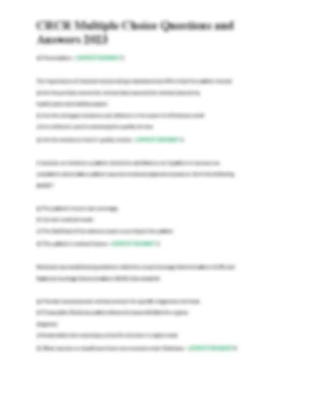 CRCR Multiple Choice Questions and Answers 2023: Healthcare Finance and Compliance | Exams ...