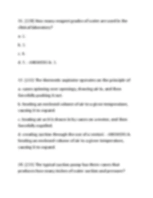 Biomedical Equipment Technology (BMET) Exam Questions and Answers ...