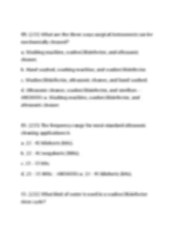 Biomedical Equipment Technology (BMET) Exam Questions and Answers ...
