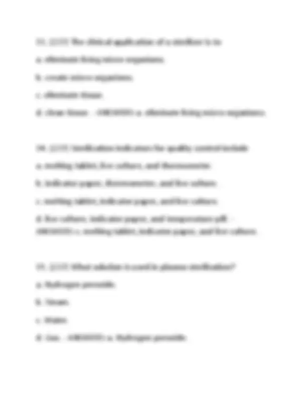 Biomedical Equipment Technology (BMET) Exam Questions and Answers ...