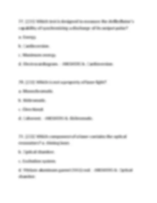 Biomedical Equipment Technology (BMET) Exam Questions and Answers ...