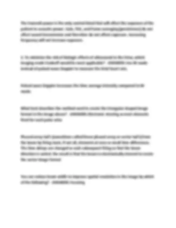 DAVIES ULTRASOUND PHYSICS REVIEW EXAM WITH CORRECT ACTUAL QUESTIONS ...