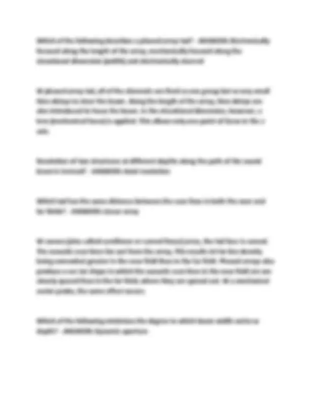 DAVIES ULTRASOUND PHYSICS REVIEW EXAM WITH CORRECT ACTUAL QUESTIONS ...