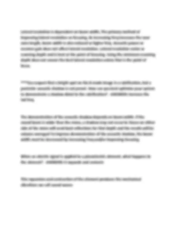 DAVIES ULTRASOUND PHYSICS REVIEW EXAM WITH CORRECT ACTUAL QUESTIONS ...