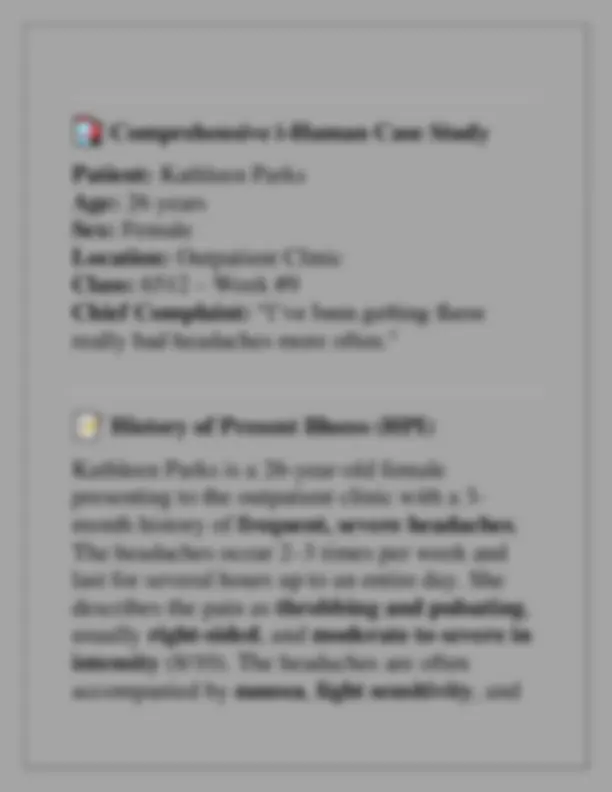 Comprehensive iHuman Case Study: 26-Year-Old Female Patient ...