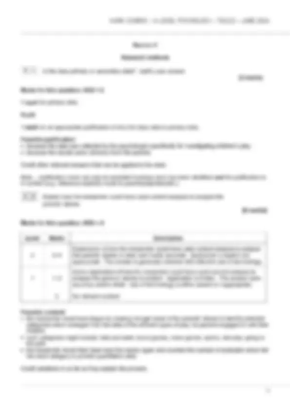 Actual 2024 AQA A-level PSYCHOLOGY 7182/2 Paper 2 Merged Question Paper ...