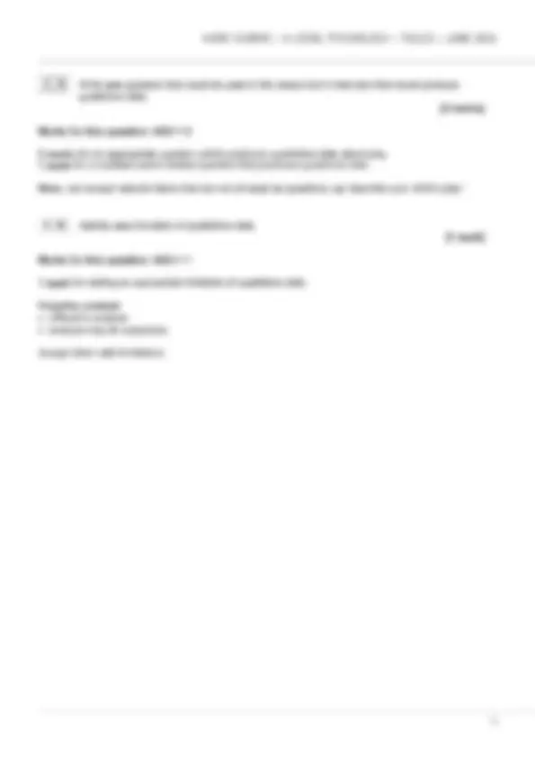 Actual 2024 AQA A-level PSYCHOLOGY 7182/2 Paper 2 Merged Question Paper ...