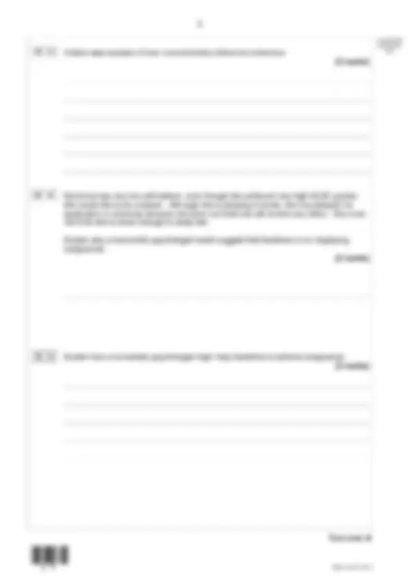 Actual 2024 AQA A-level PSYCHOLOGY 7182/2 Paper 2 Merged Question Paper ...