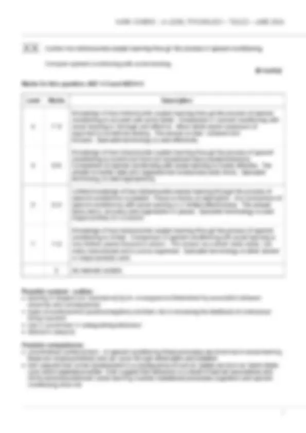 Actual 2024 AQA A-level PSYCHOLOGY 7182/2 Paper 2 Merged Question Paper ...