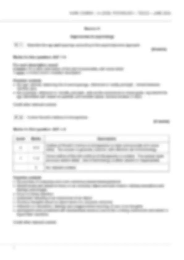 Actual 2024 AQA A-level PSYCHOLOGY 7182/2 Paper 2 Merged Question Paper ...