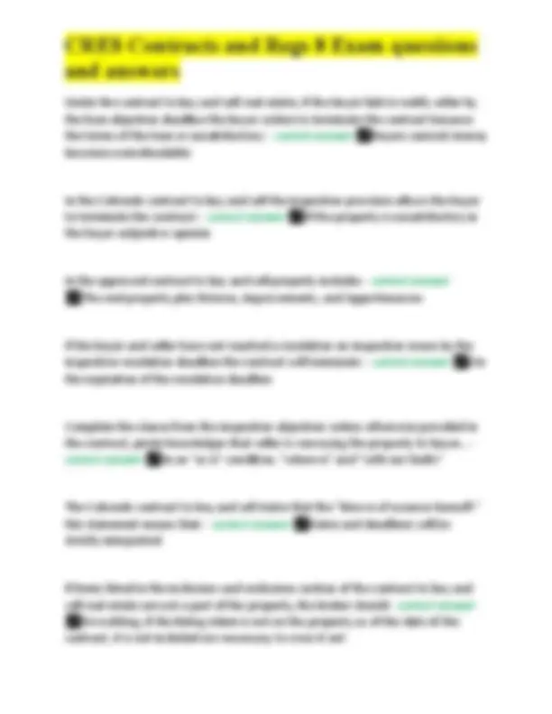 CRES Contracts and Regulations Exam Questions and Answers | Exams ...