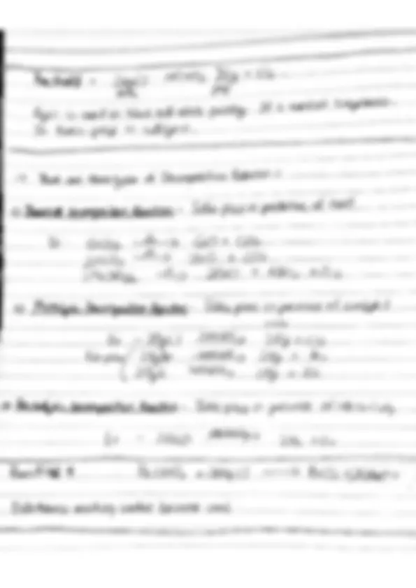 Chemical Reactions and Equations CH-1 Claas 10 | Study notes Earth ...