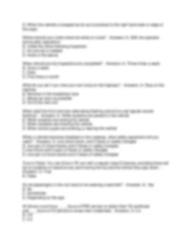 7D VAN PRACTICE TEST QUESTIONS AND ANSWERS | Exams Social Sciences ...