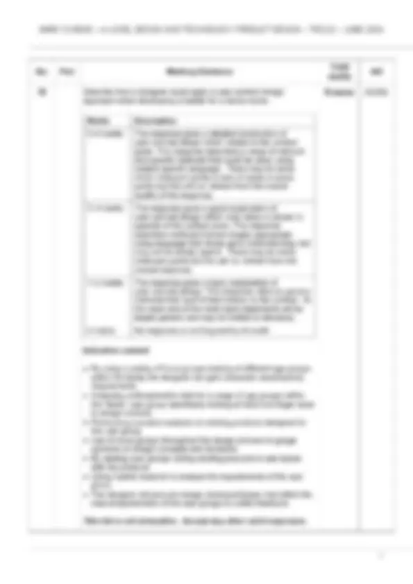 Actual 2024 AQA A-LEVEL DESIGN AND TECHNOLOGY: PRODUCT DESIGN 7552/2 ...