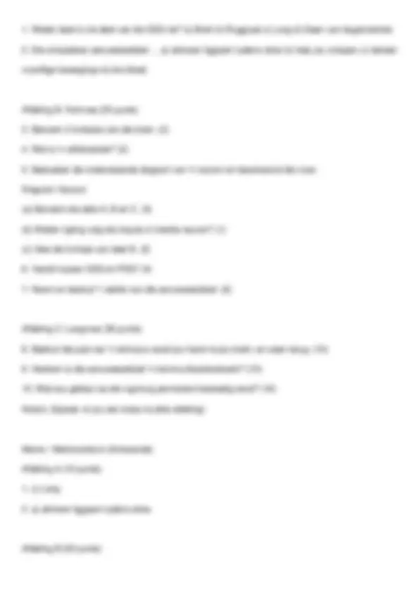 Opsomming eksamen vrae voorbeelde | Cheat Sheet Biology | Docsity