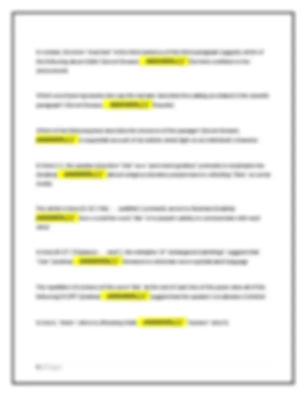 AP LITERATURE EXAM REVIEW EXAM NEWEST 2025 ACTUAL EXAM COMPLETE ...