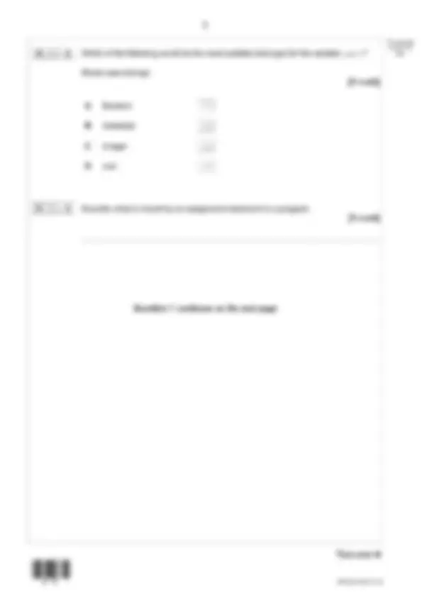 Actual 2024 AQA GCSE COMPUTER SCIENCE 8525/1A, 8525/1B, 8525/1C Paper 1 QP + Mark Scheme | Exams ...